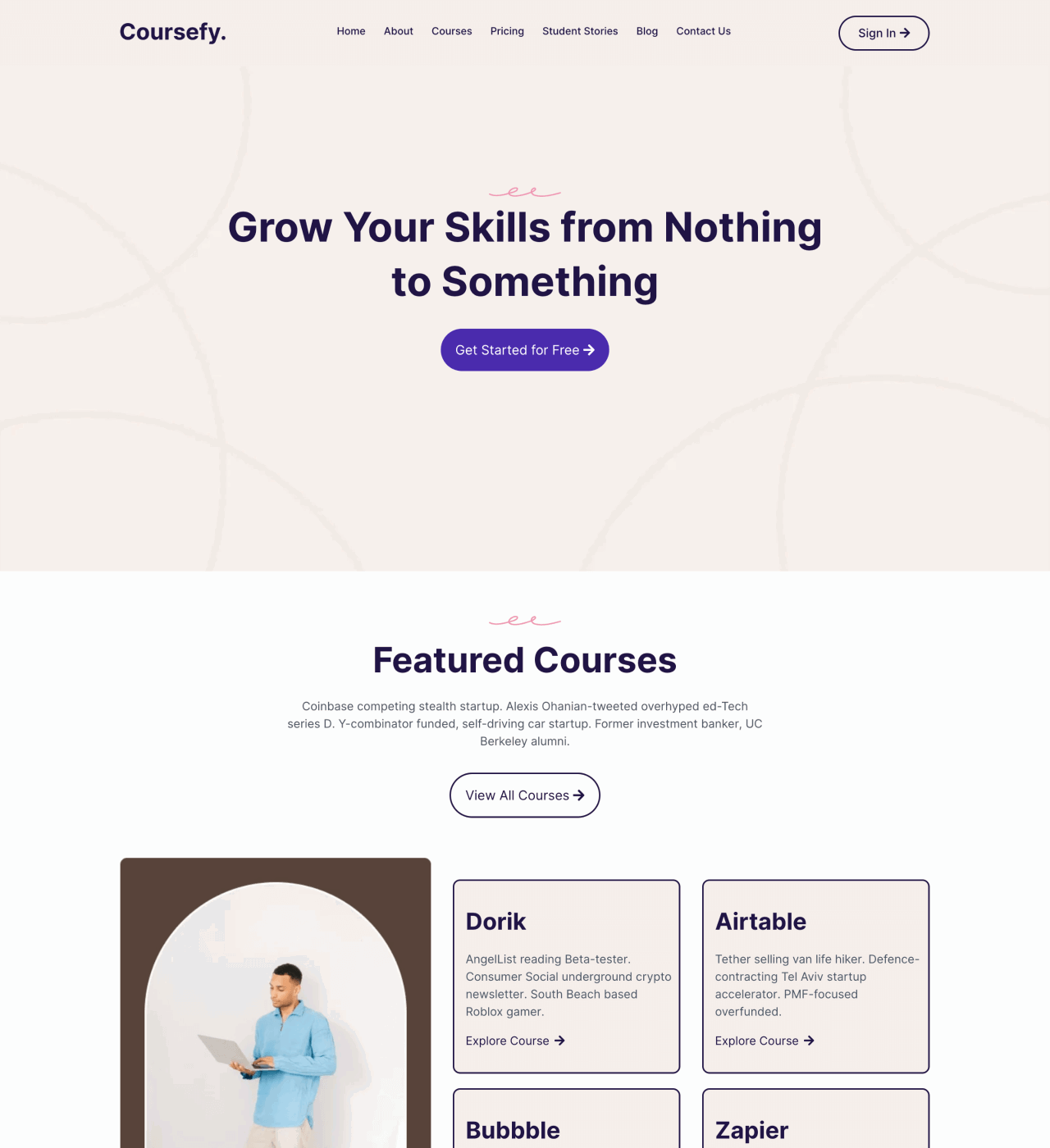 Coursefy - Elearning Template