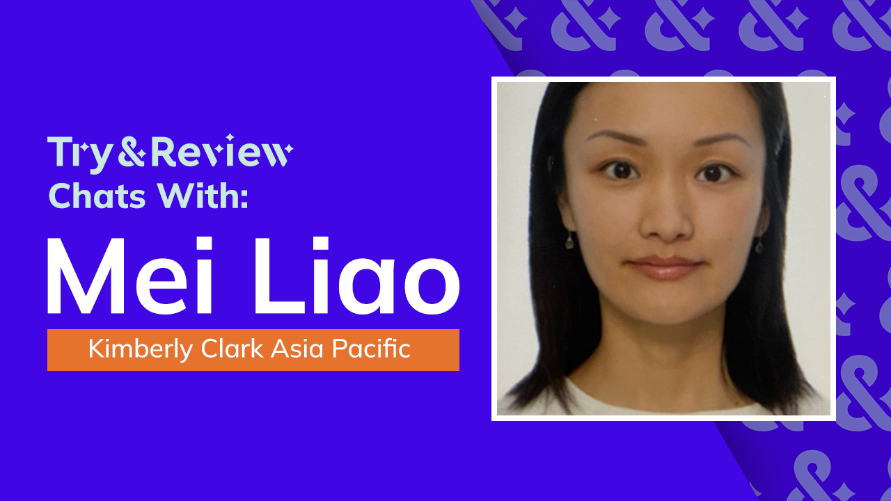"Efficient, Advocacy & Sampling" is the 3 words Mei from Kimberly Clark ...