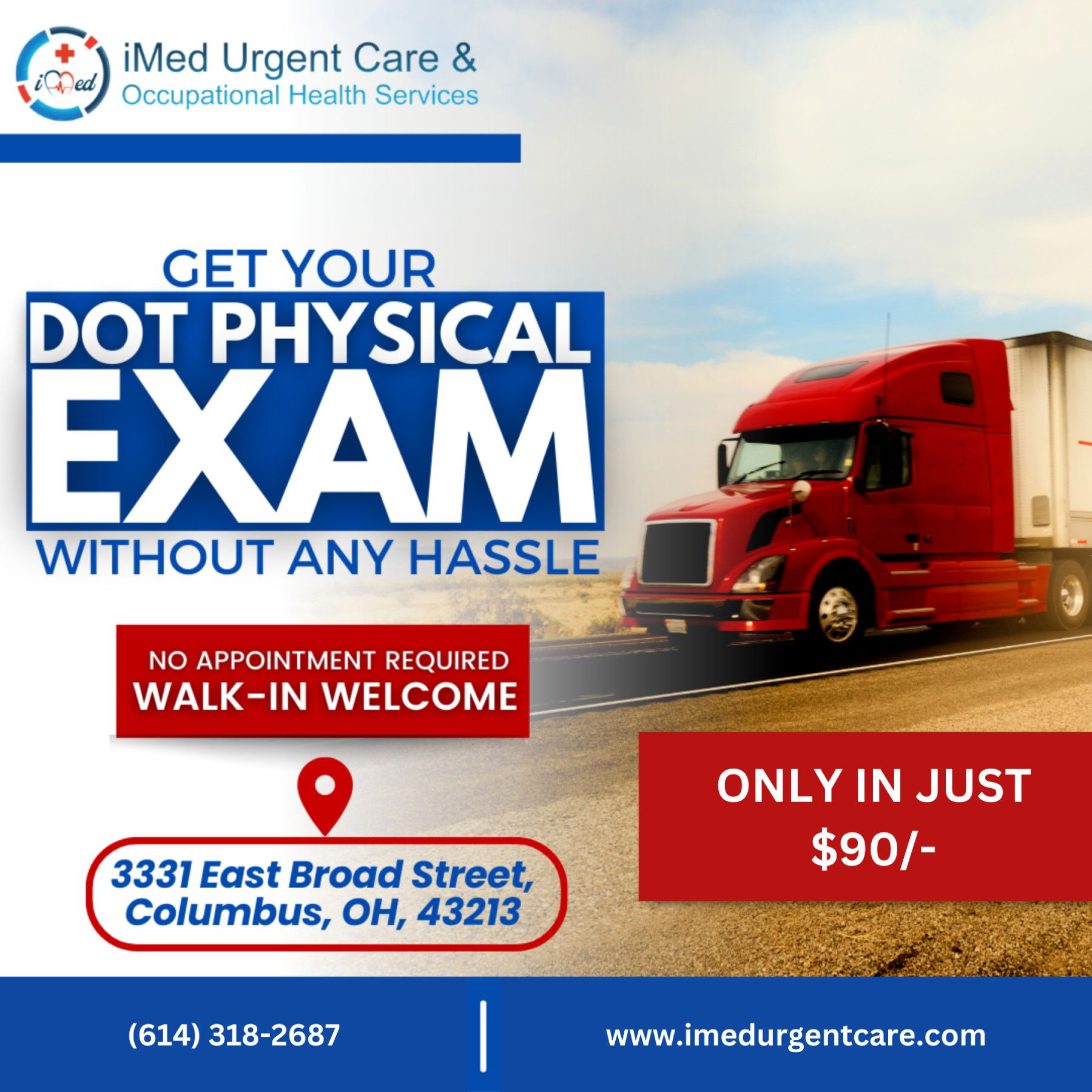 DOT Physical Exams Columbus IMed Urgent Care