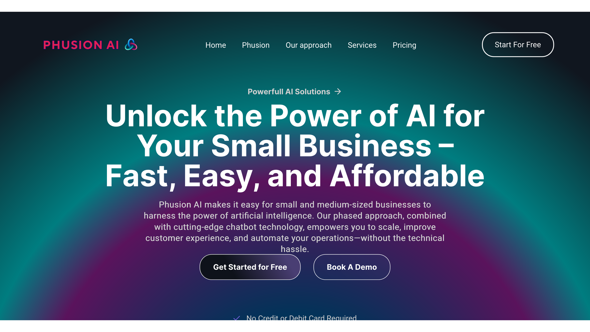 AI for your small business by PhusionAI