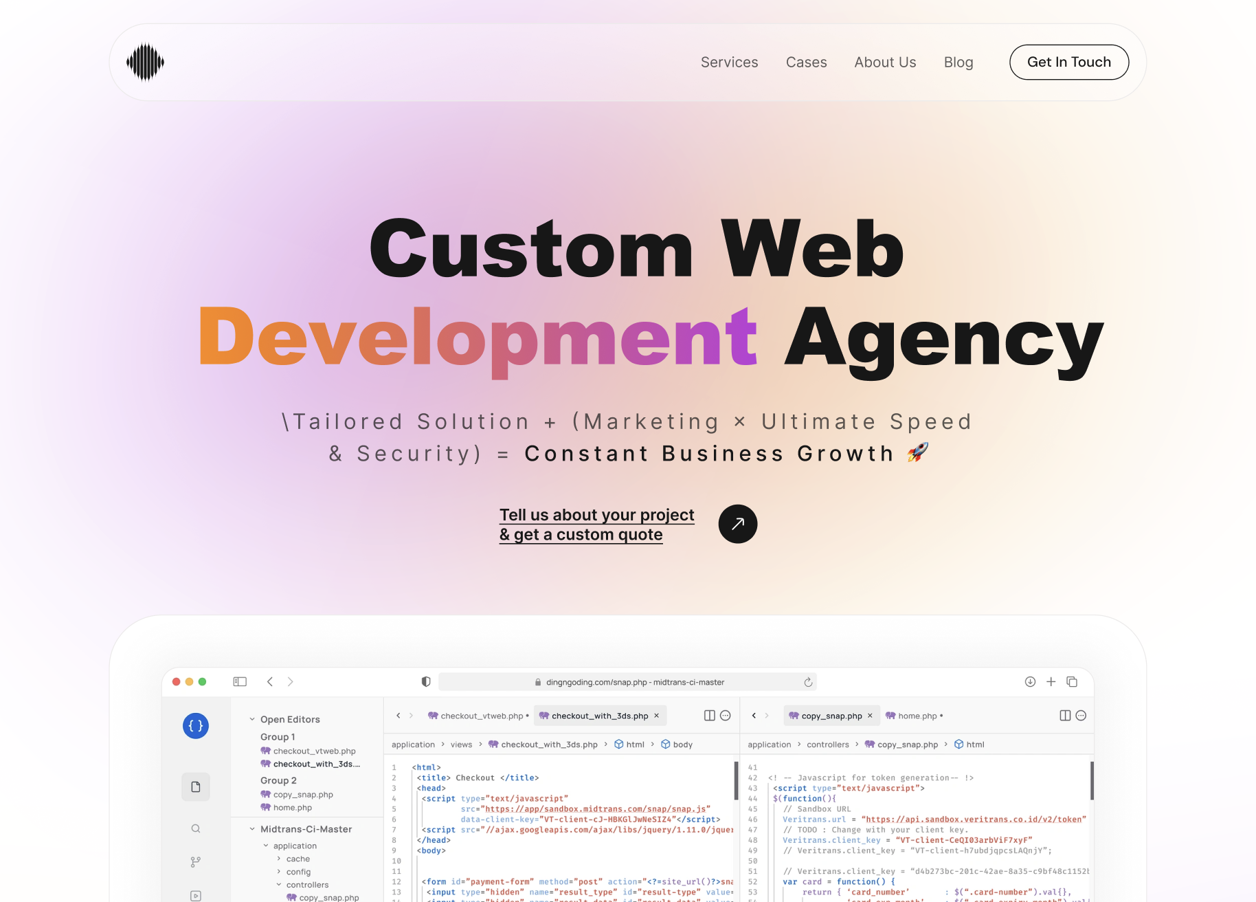DevLoop - Development Agency Template